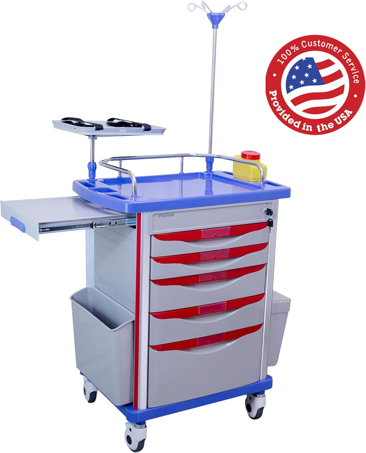 Medical Crash Cart with Wheels and Drawers - Nepal | Ubuy