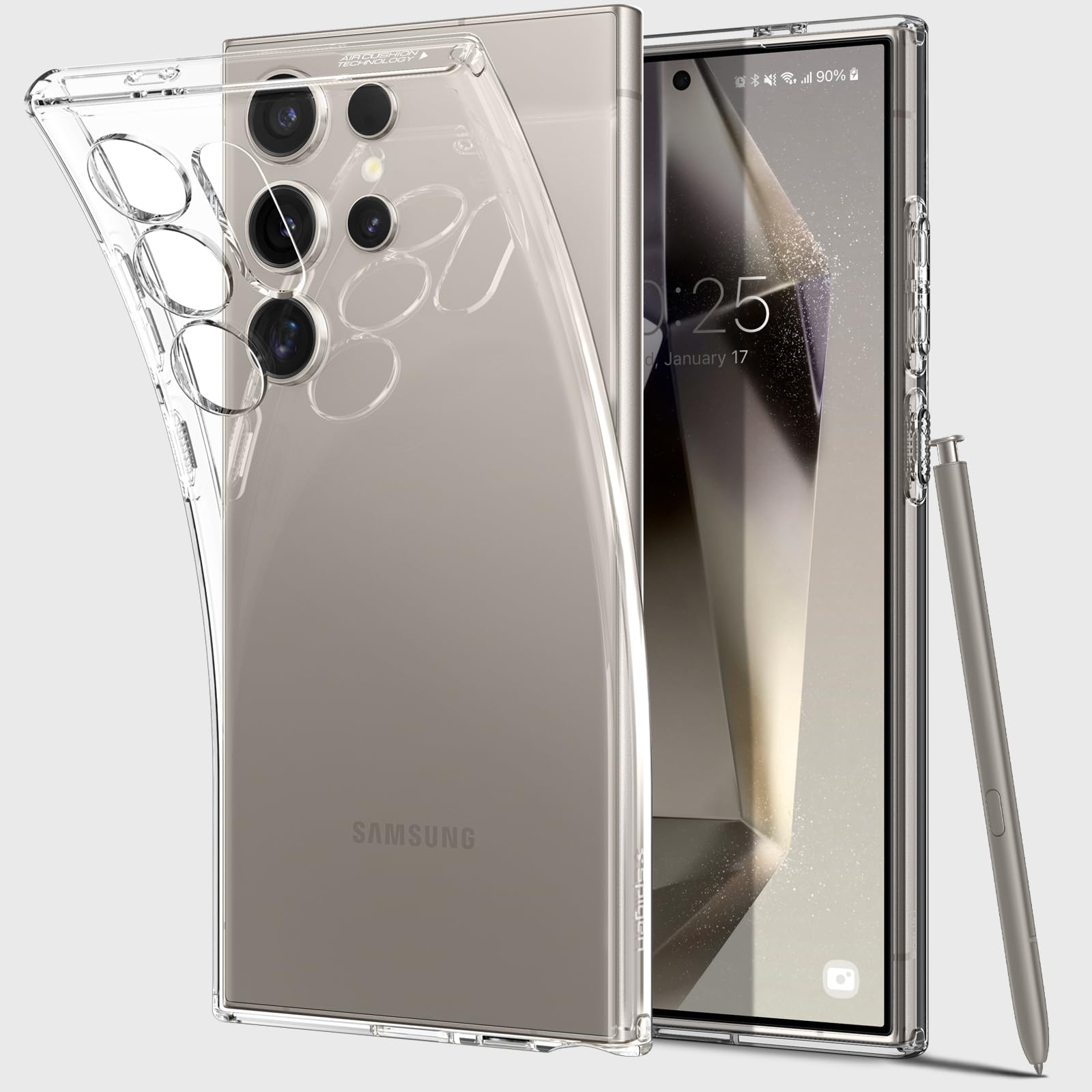 Amazon.com: Spigen Liquid Crystal Designed for Galaxy S24 Ultra Case (2024) [Military-Grade ...