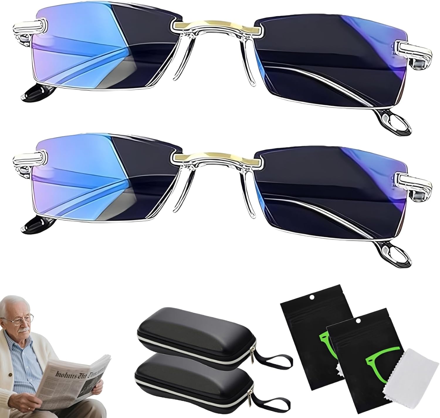 Amazon.com: 2026 New Clarity Blue Auto Focus Glasses Self Adjusting ...