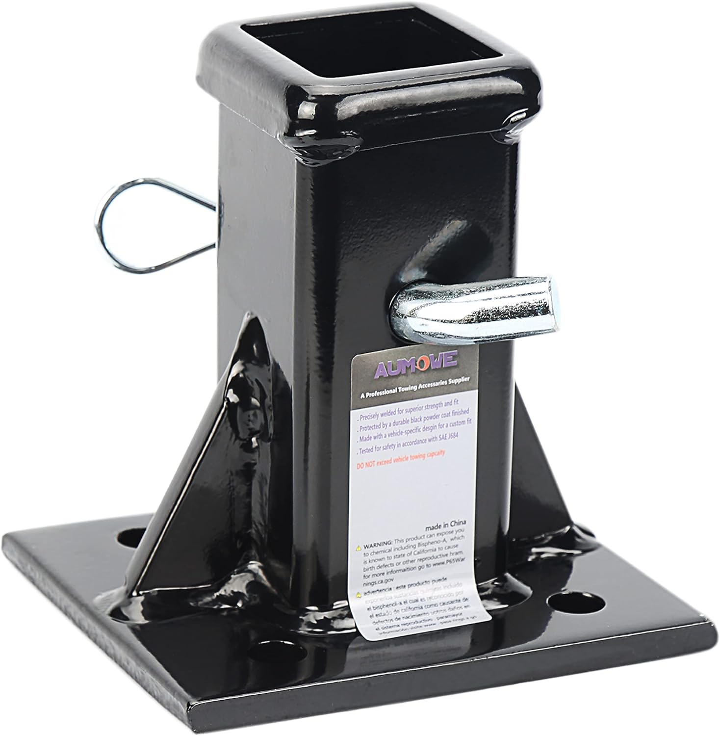 Amazon.com: AUMOWE Bolt-On Receiver Adapter with 2 Inch Hitch Receiver ...