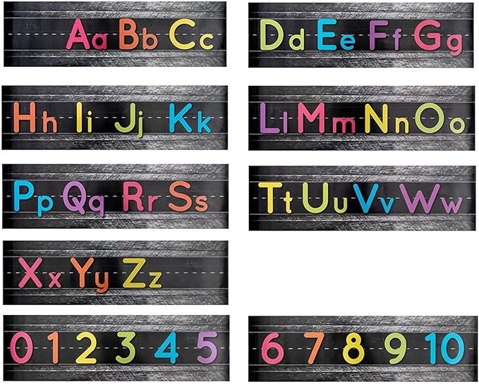 Alphabet Bulletin Set, Manuscript Alphabet Bulletin Board Posters ...