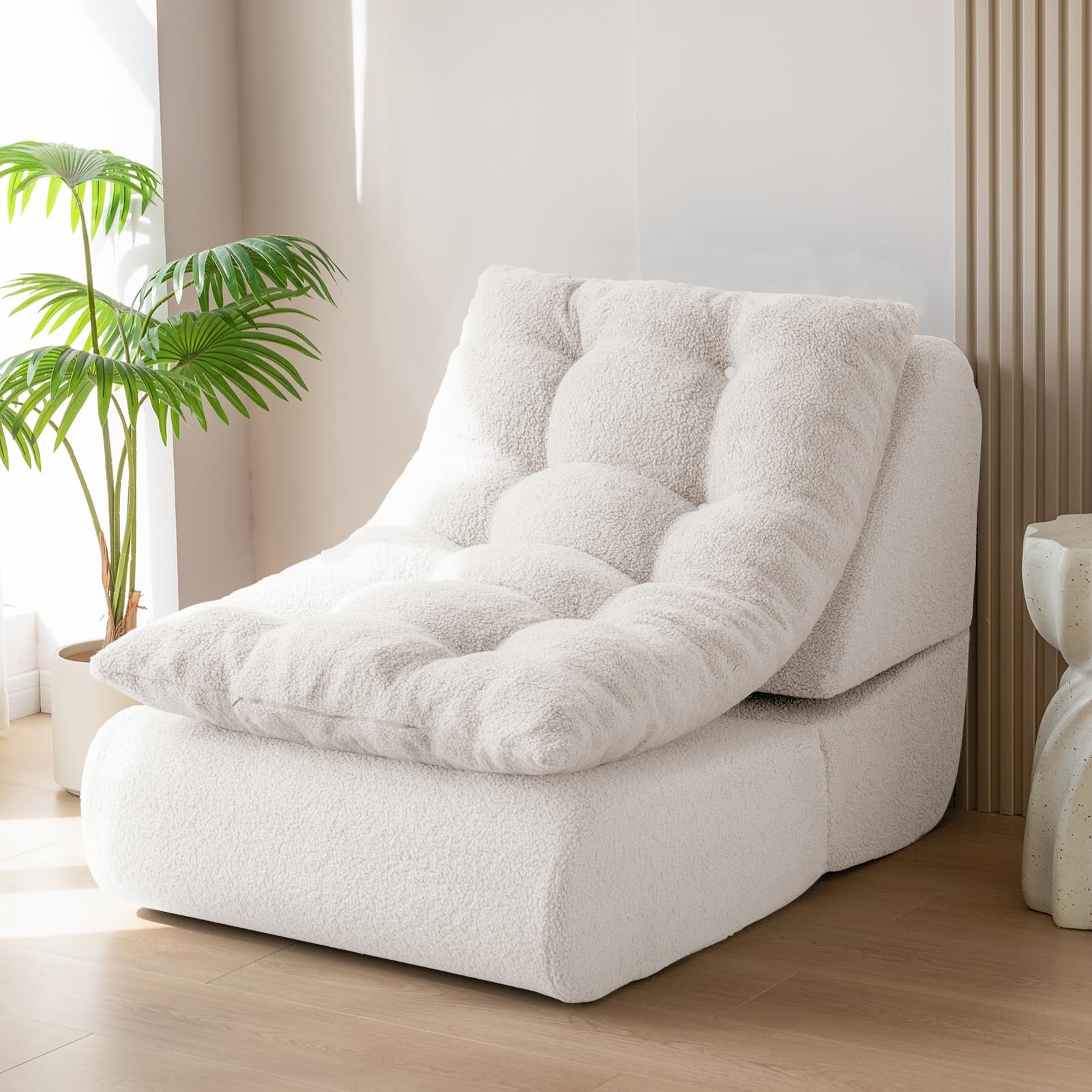 Amazon.com: MAXYOYO Folding Sofa Bed, Convertible Chair Bed, Boucle ...