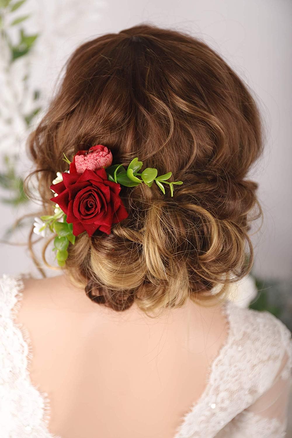 Amazon.com : BUNNY LULU Flower Hair Clip for Women - Elegant Hair ...