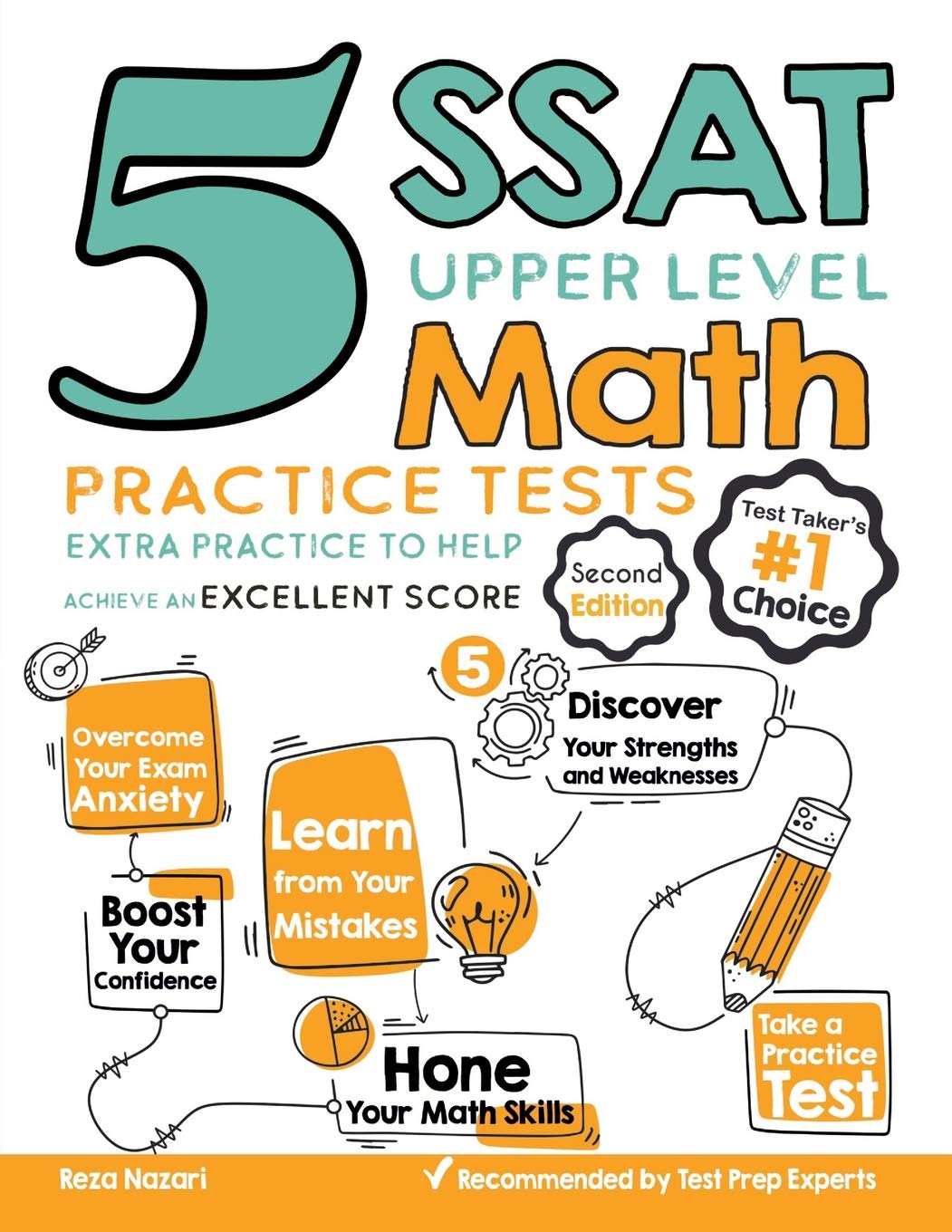Amazon | 5 SSAT Upper Level Math Practice Tests: Extra Practice to Help ...