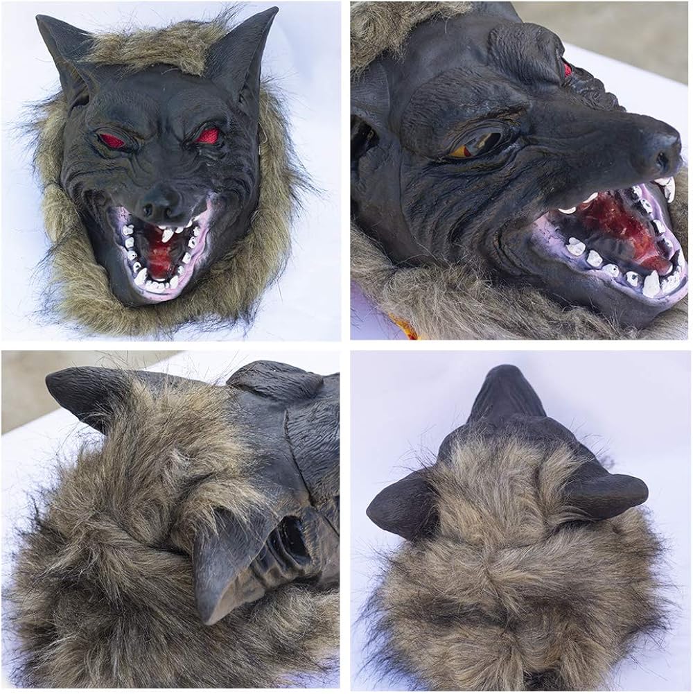 Amazon.com: Lynkaye Holloween Horror Mask Party Cosplay Costume ...
