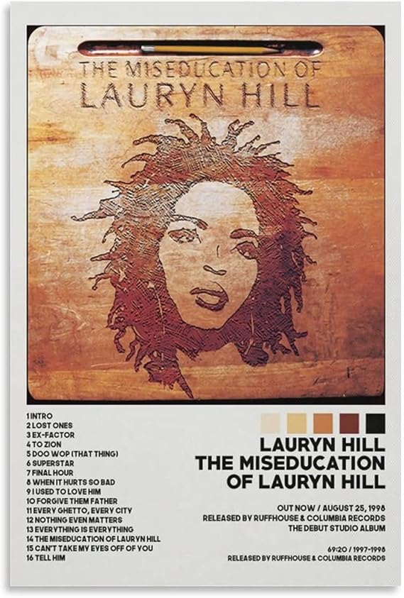 Amazon.com: XIAOMB Lauryn Hill Posters The Miseducation Of Lauryn Hill ...