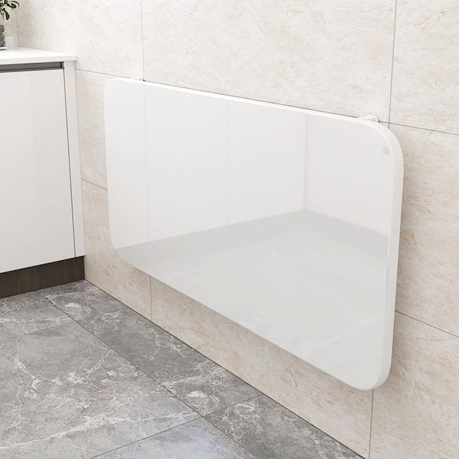 Wall-Mounted Folding Table, Space-Saving Wooden Desk for Office ...