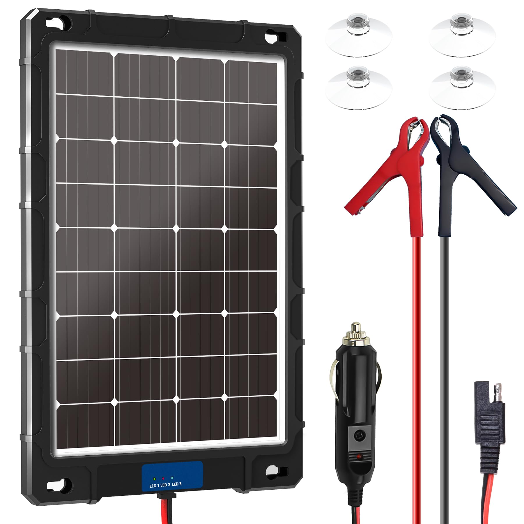 Snapklik.com : Shyueda 12V 20w Solar Battery Charger Pro - Built-in ...