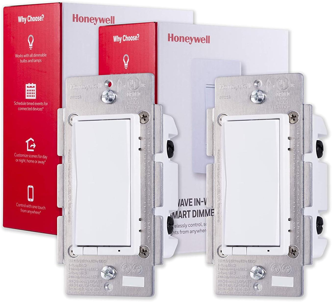 Amazon.com: Honeywell Home UltraPro Z-Wave Plus Smart Light Dimmer ...