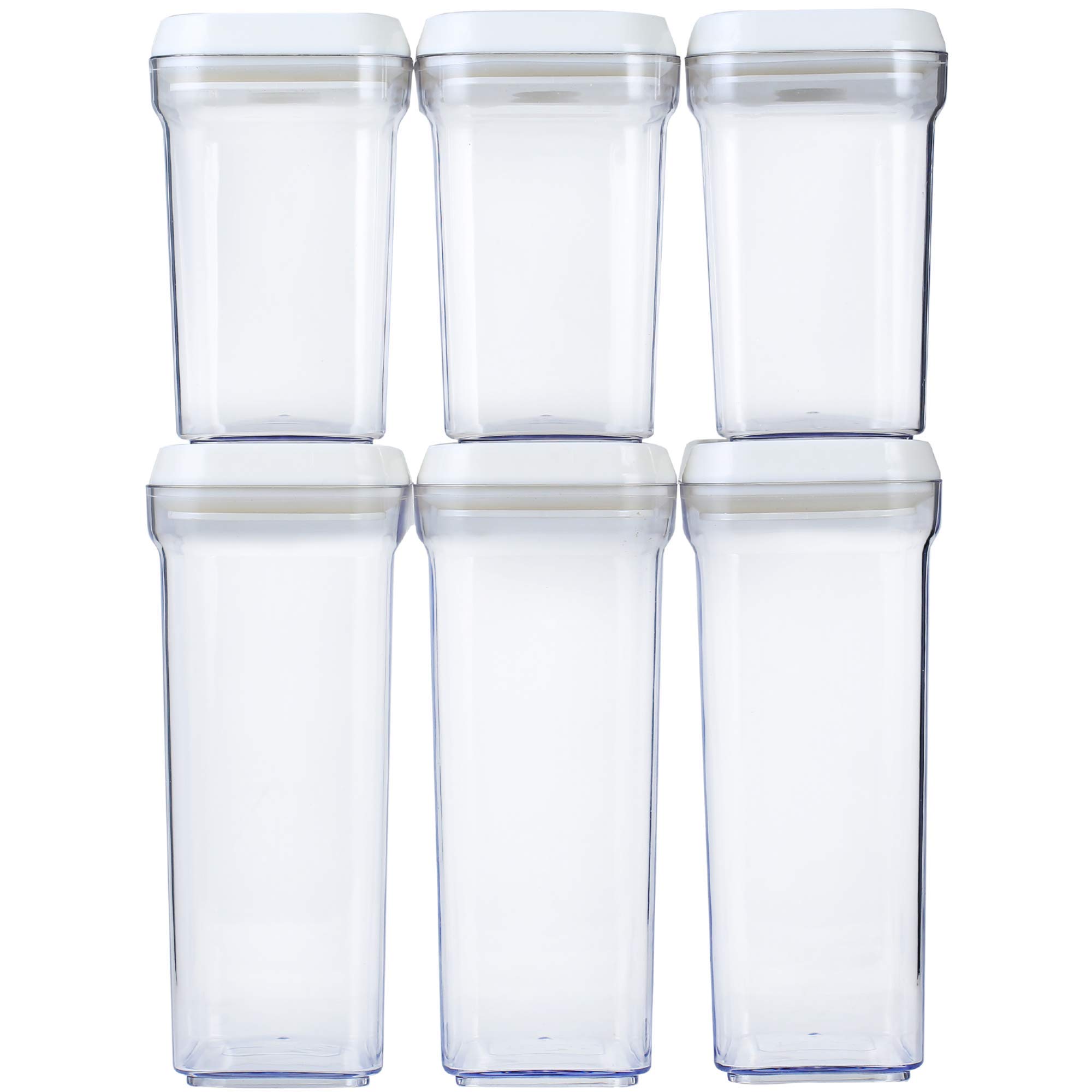 Airtight Food Storage Containers for Pantry: 6 Piece Set Air Tight ...