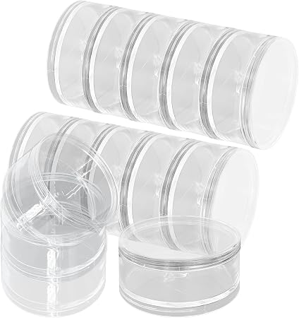 Amazon.com: Luomorgo 2 Sets Stackable Clear Plastic Containers with ...