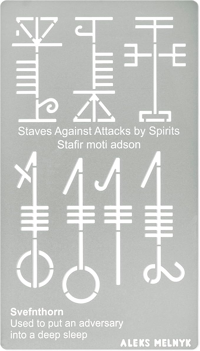 Amazon.com : Aleks Melnyk No.417 Metal Stencil, Stafir moti adson ...