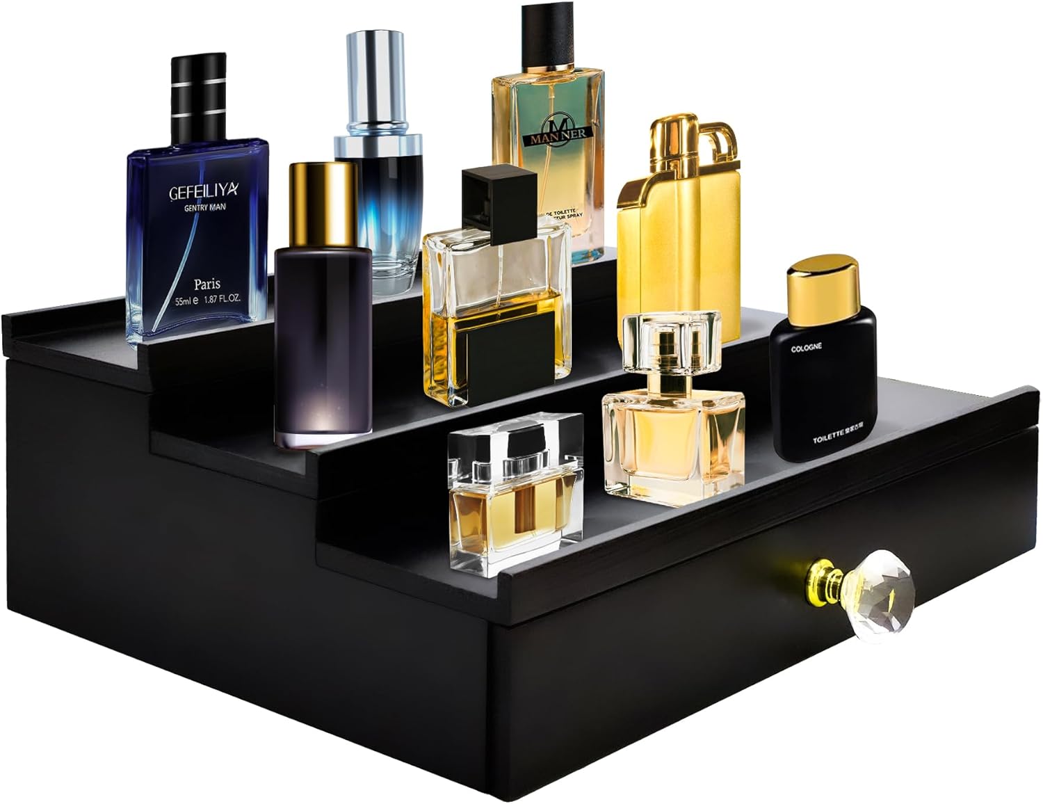 Amazon.com: KALLODEAR Cologne Organizer for Men, 3 Tier Cologne Stand ...