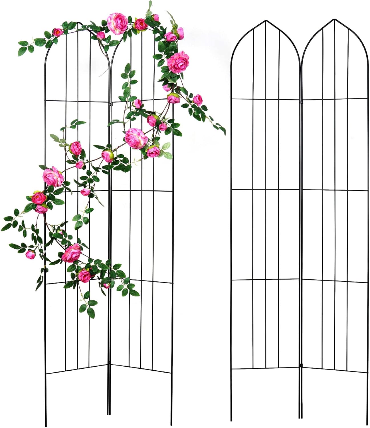 Amazon.com : SCENDOR 2 Pack Garden Trellis for Vines and Climbing ...