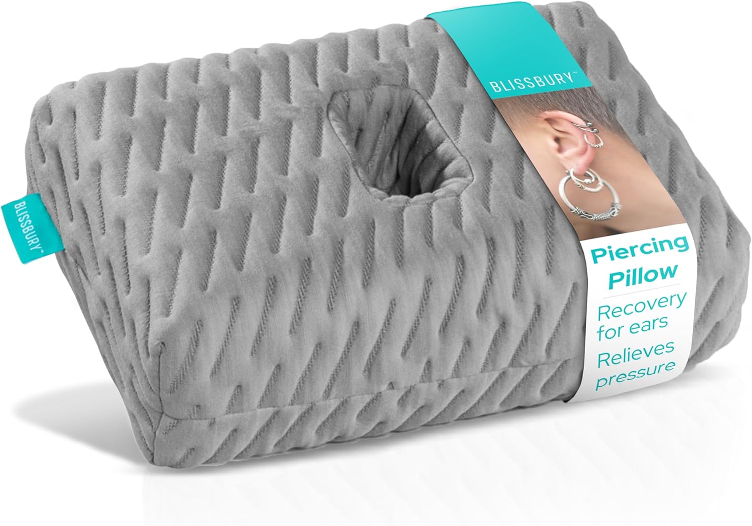 Amazon.com: BLISSBURY Mini Ear Pillow | Ear Piercing Pillow for Side ...