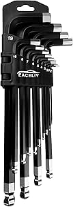 EACELIY 13PCS Jumbo Allen Wrench Set, Metric 2-19mm, Precision Hex Key ...