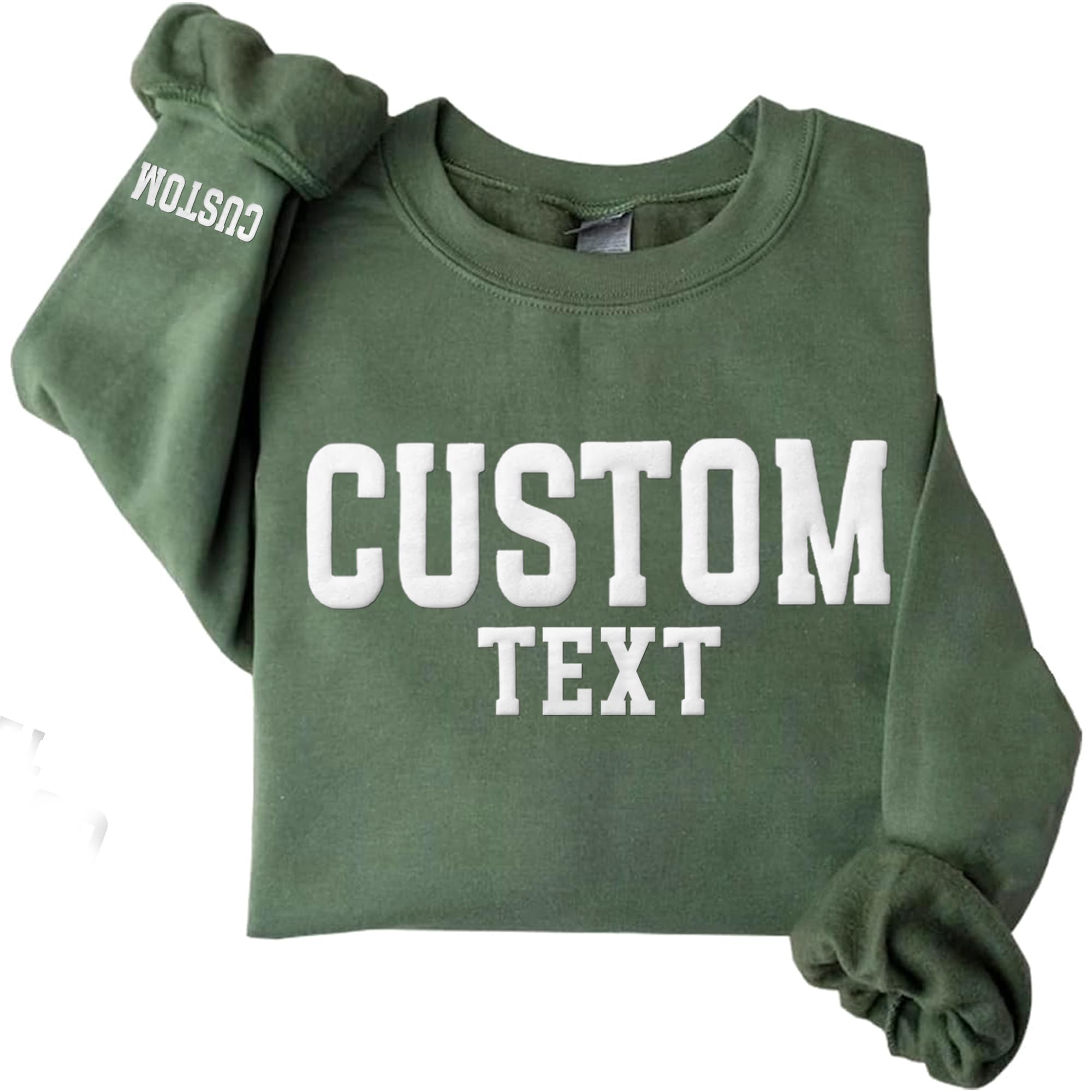 Parahouse Personalized Puff Sweatshirt Design Your Own, Custom Puff ...