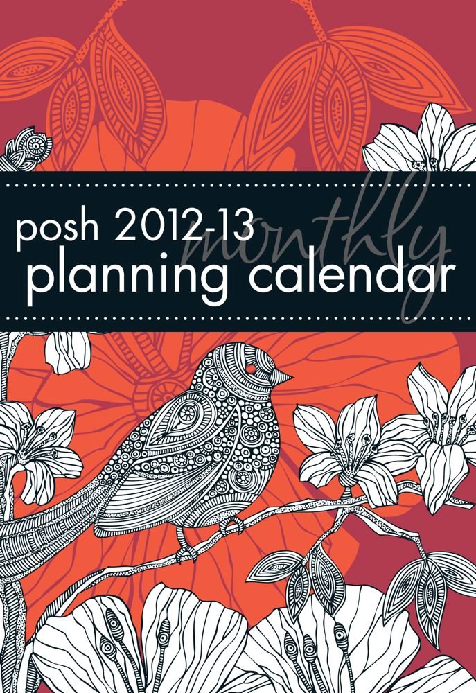 Posh 2012-13 Planning Calendar Funky Bird: 2 Year Monthly Planner ...