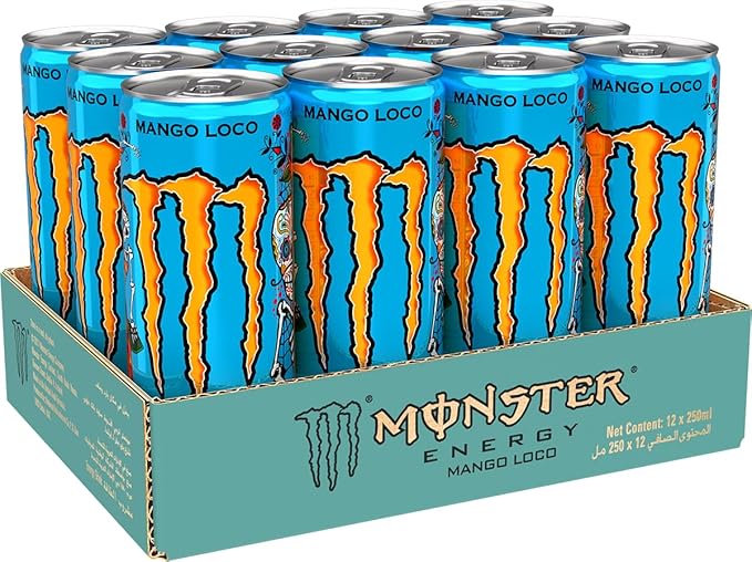 Monster Mango Loco Energy Drink, Can, 12 x 250 ml : Buy Online at Best ...