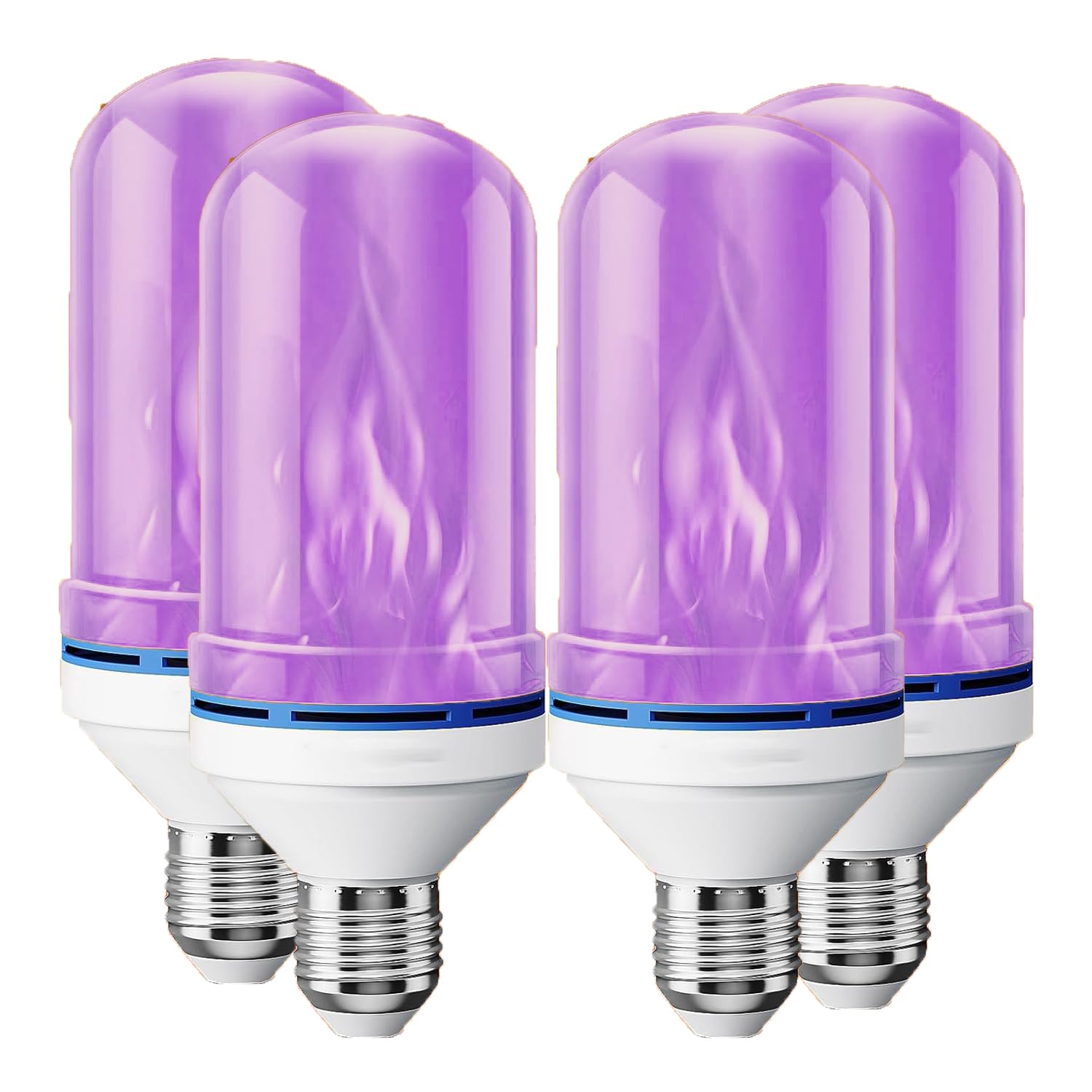 LeiNetfor Upgraded LED Flame Light Bulbs, 4-Mode Flickering Light Bulbs ...