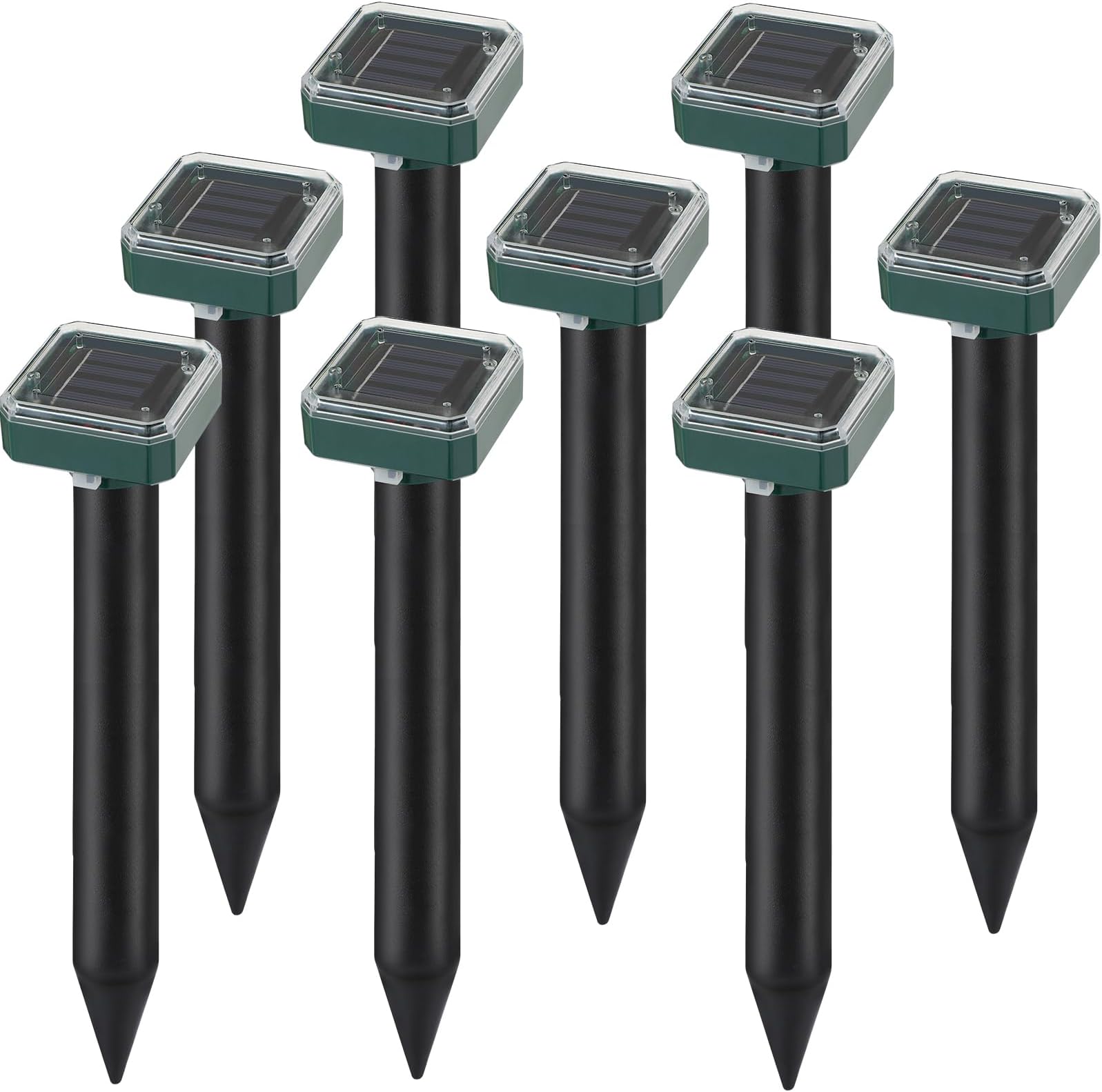 Amazon.com: 10 Pack Ultrasonic Solar Powered Mole Repellent ...