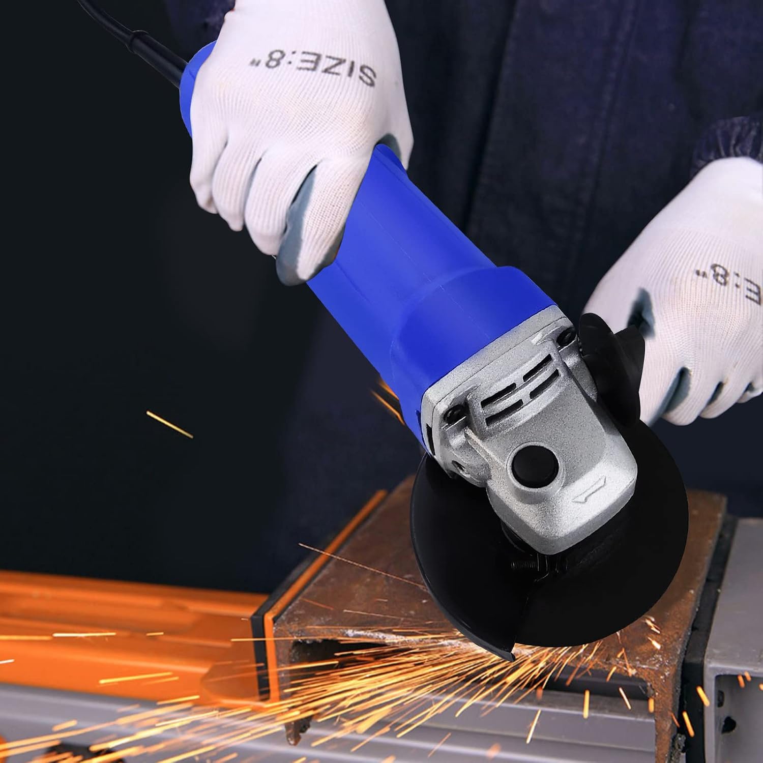 115mm Angle Grinder with Auxiliary Handle 650W Home and Garden Angle ...