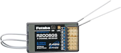Amazon.com: Futaba R2006GS 2.4GHz 6-Channel S-FHSS Receiver : Toys & Games