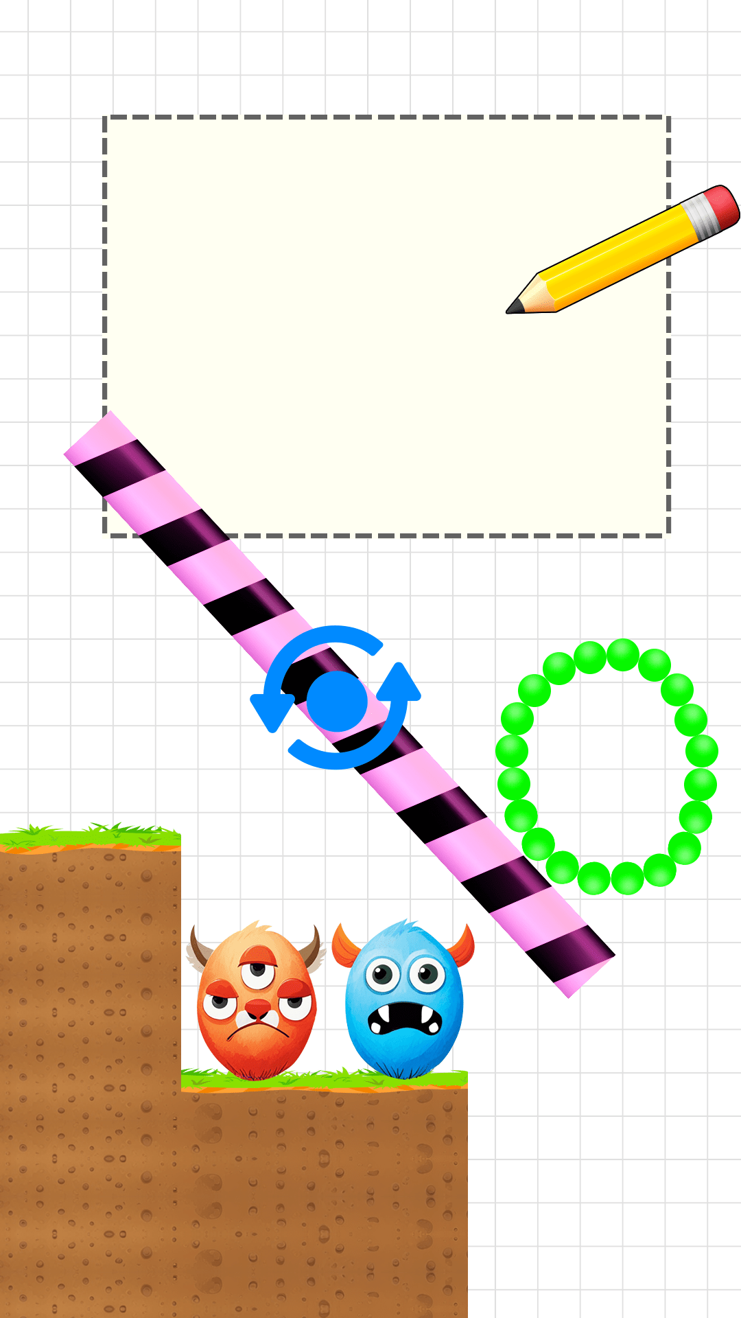 Draw to Smash Tricky Logic Brain Puzzle Draw to Crash banana Monster ...