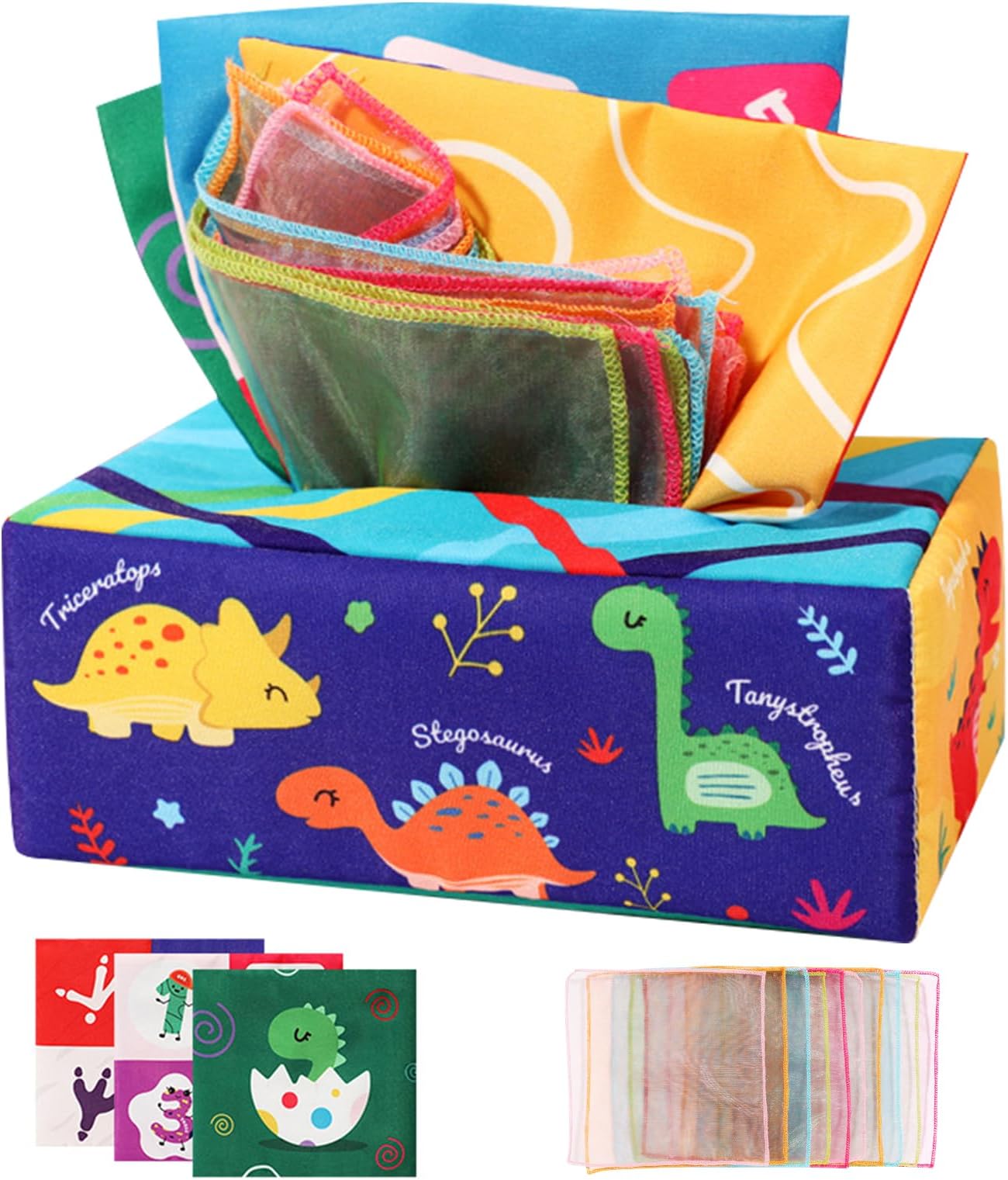 Lizbin Baby Tissue Box Toy, Baby Toys 6 to 12 Months Sensory Toys for ...