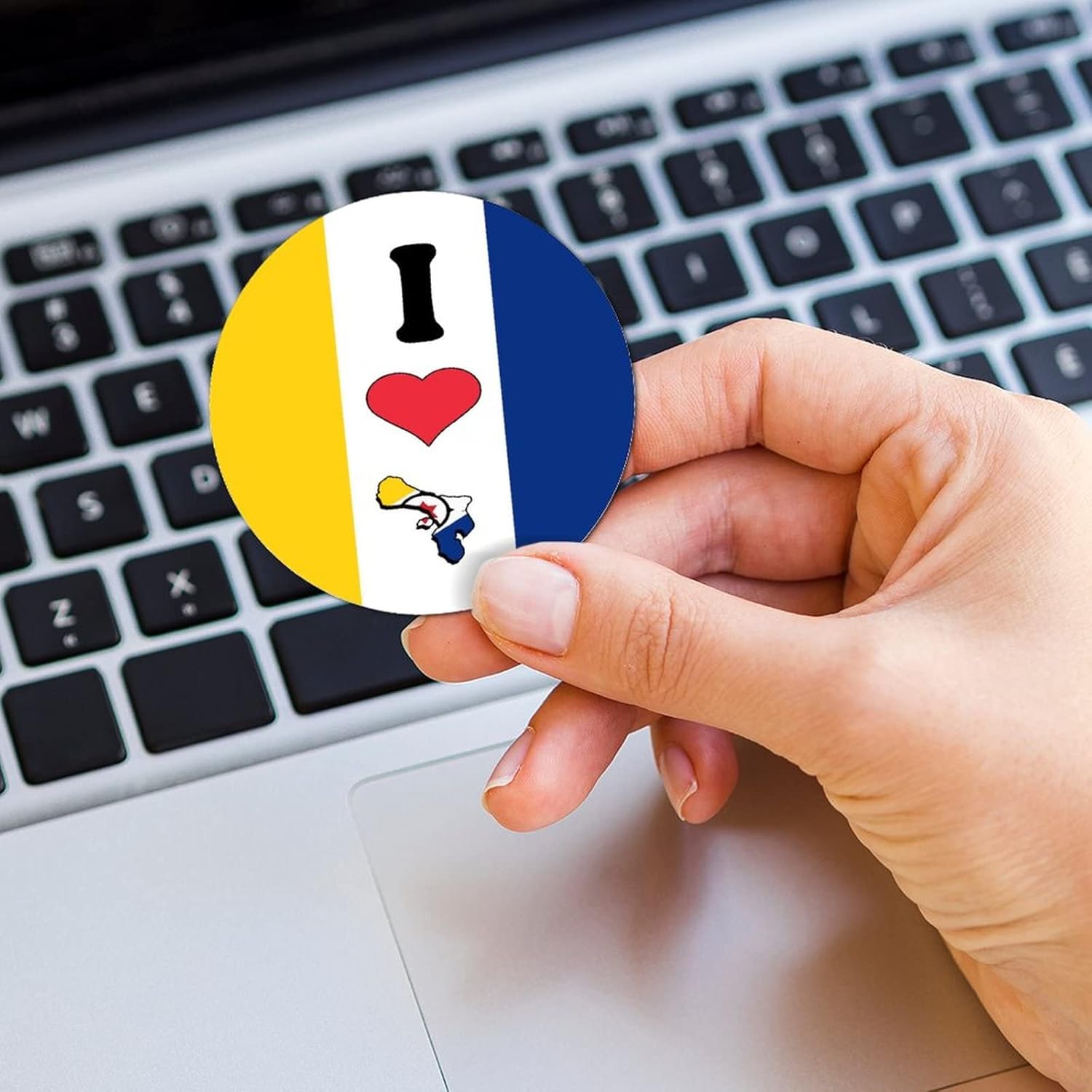 Amazon.com: Guangpat Bonaire National Flag Stickers I Love Bonaire ...