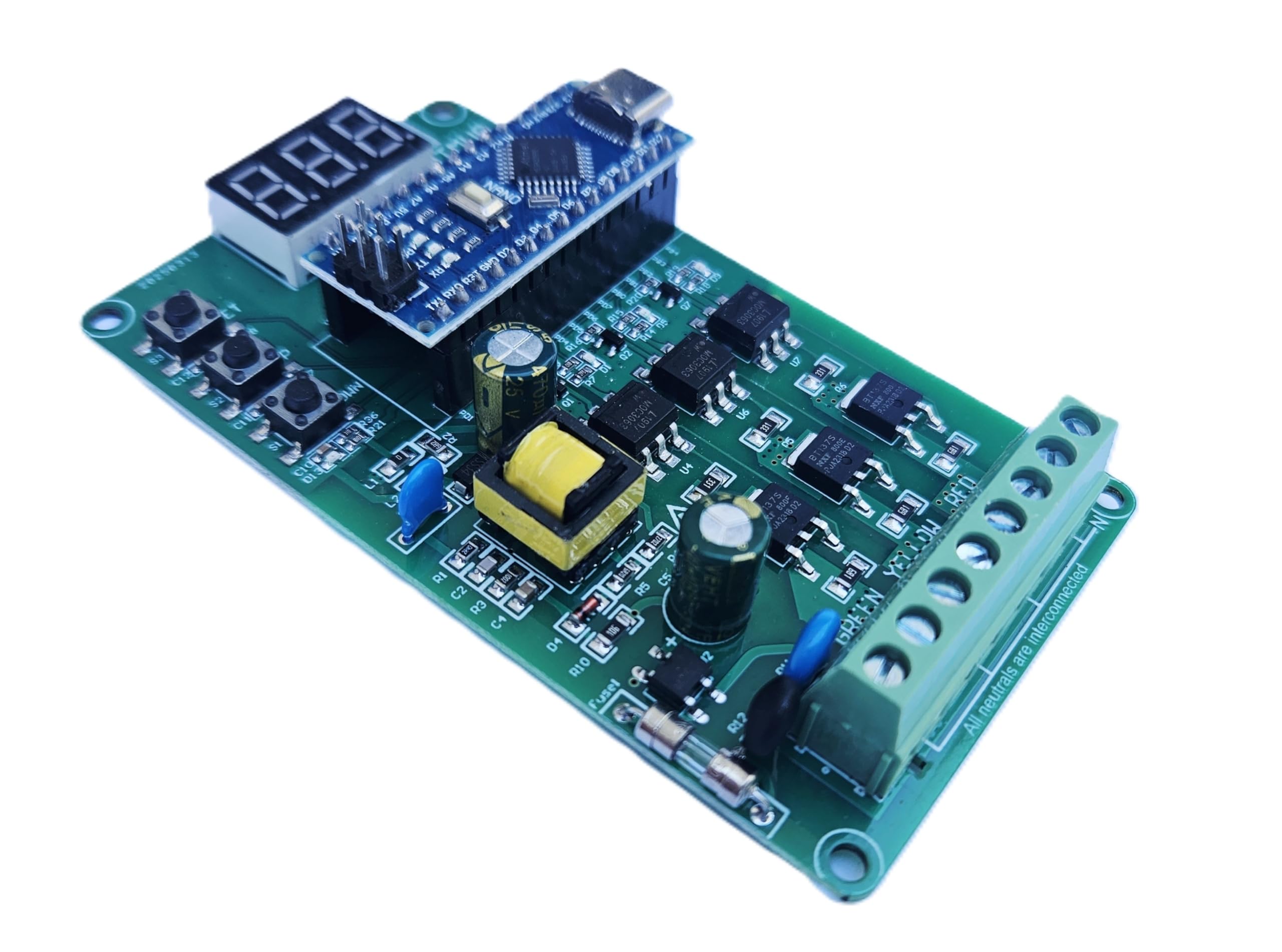 Snapklik.com : Light Controller Sequencer Changer 3 Channel 110/240V AC ...