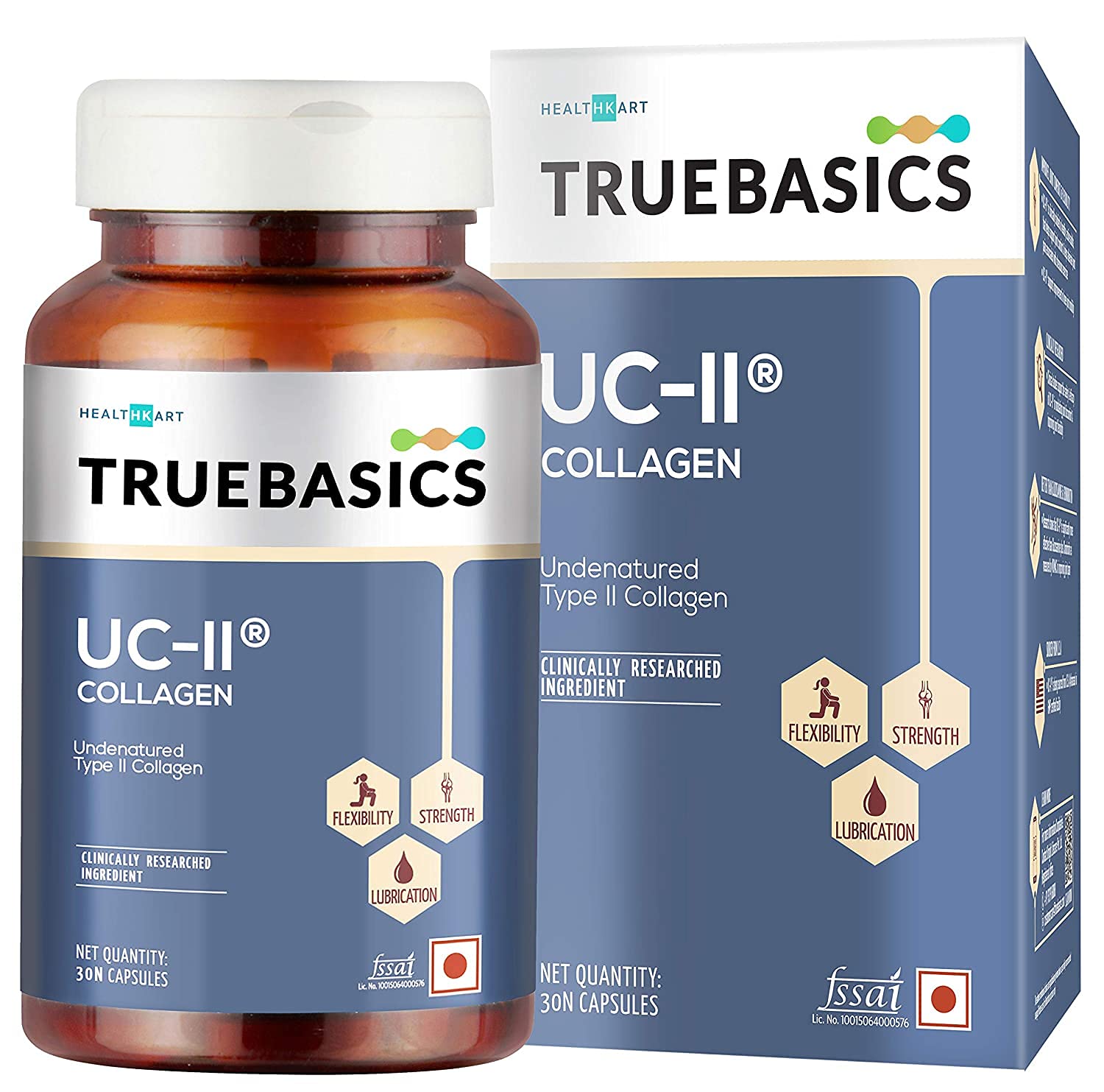 Truebasics Uc Ii Undenatured Type Ii Collagen 40mg Clinically ...