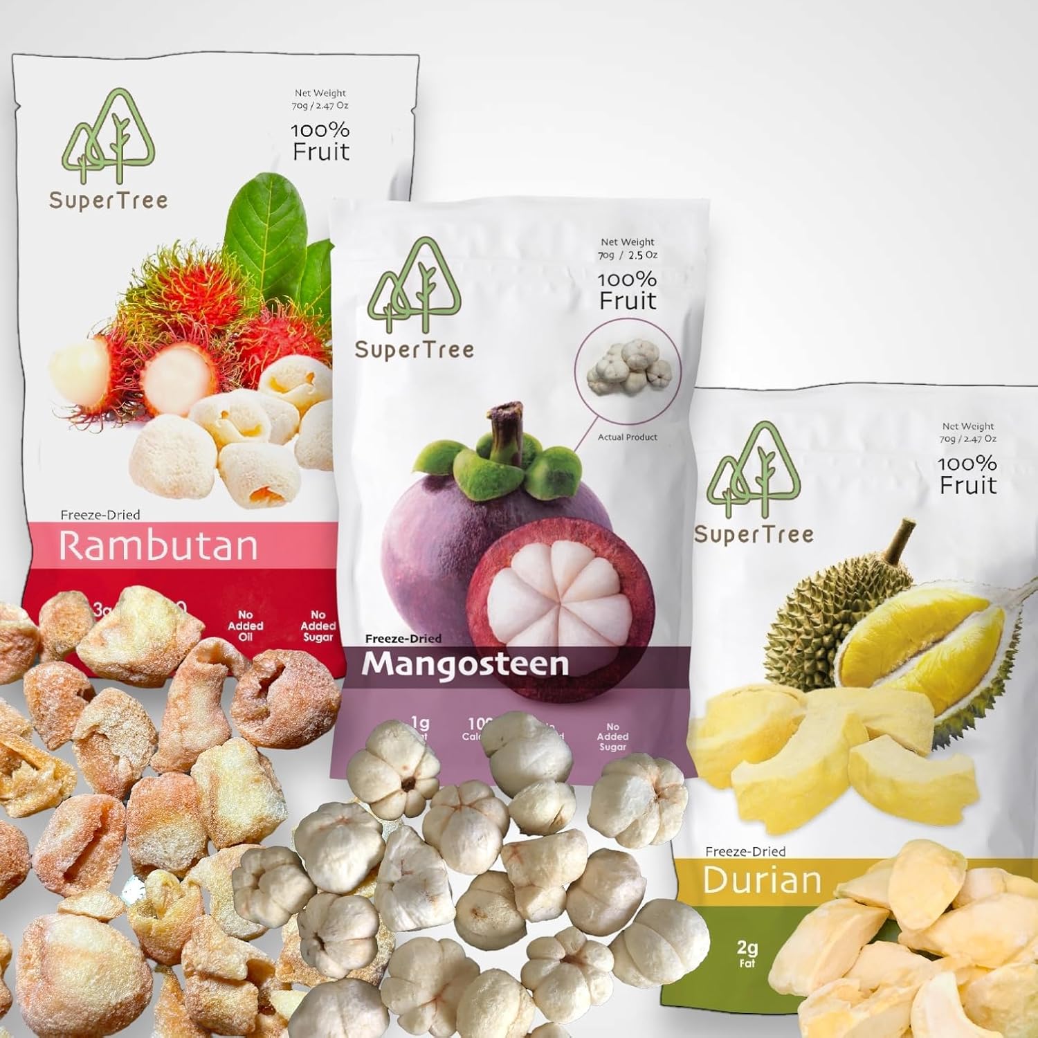 Amazon.com: SuperTree Exotic Fruit Variety Pack - 100% Natural Freeze ...