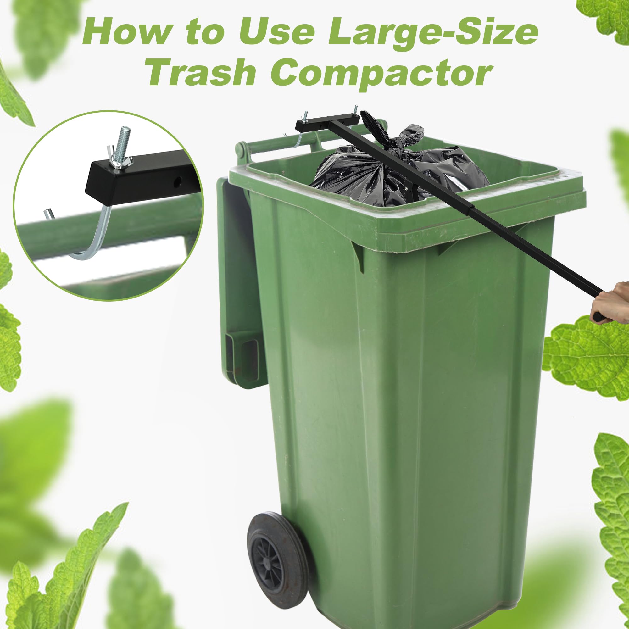 Snapklik.com : Ikare Manual Trash Compactor, Handheld Waste Compaction ...