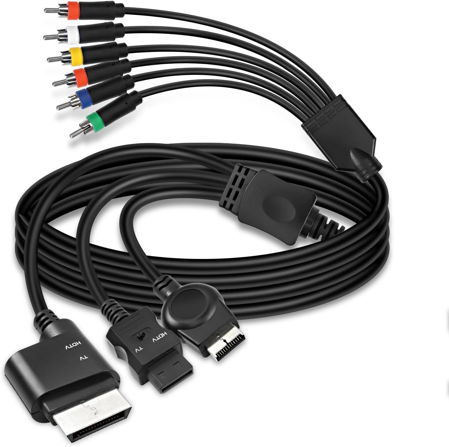 Amazon.com: traderplus 6ft Component HDTV Video & RCA Stereo AV Cable ...