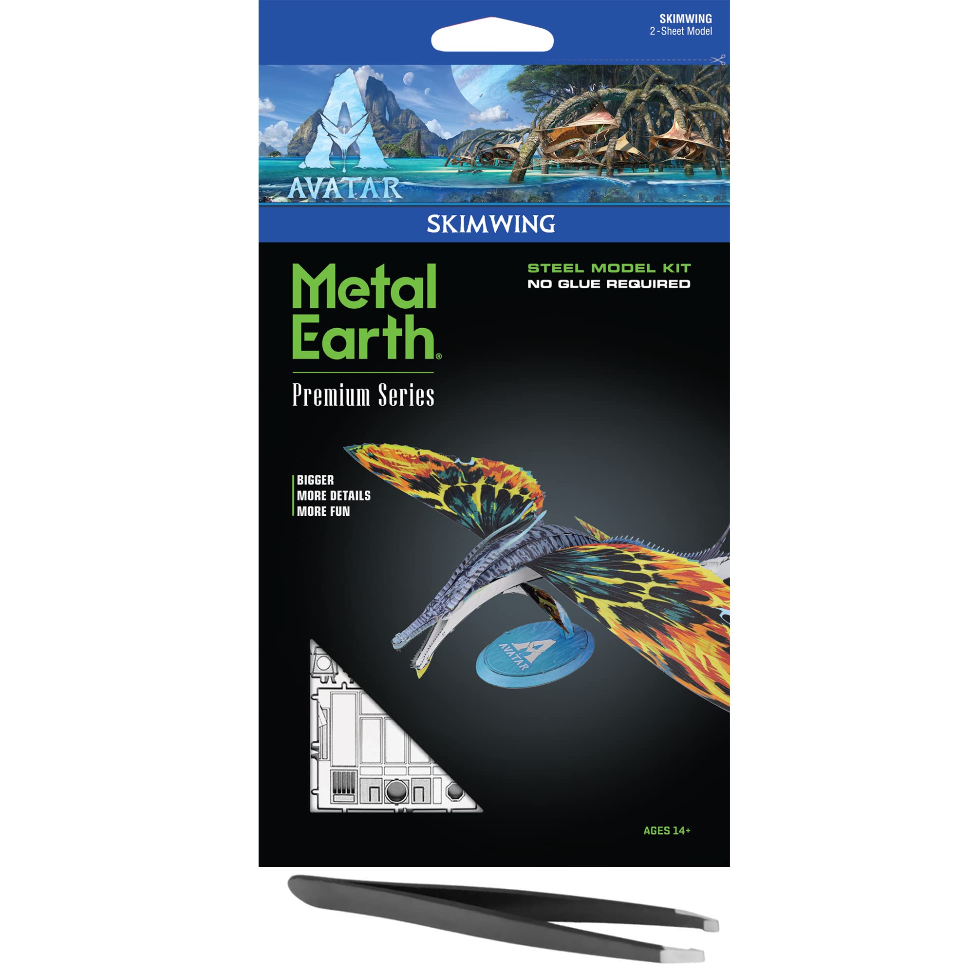 Amazon.com: Metal Earth Premium Series Avatar 2 Skimwing 3D Metal Model ...