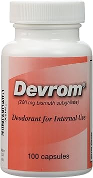 DEVROM 200mg Capsules (Internal Deodorant)- 100 Capsules by Devrom ...