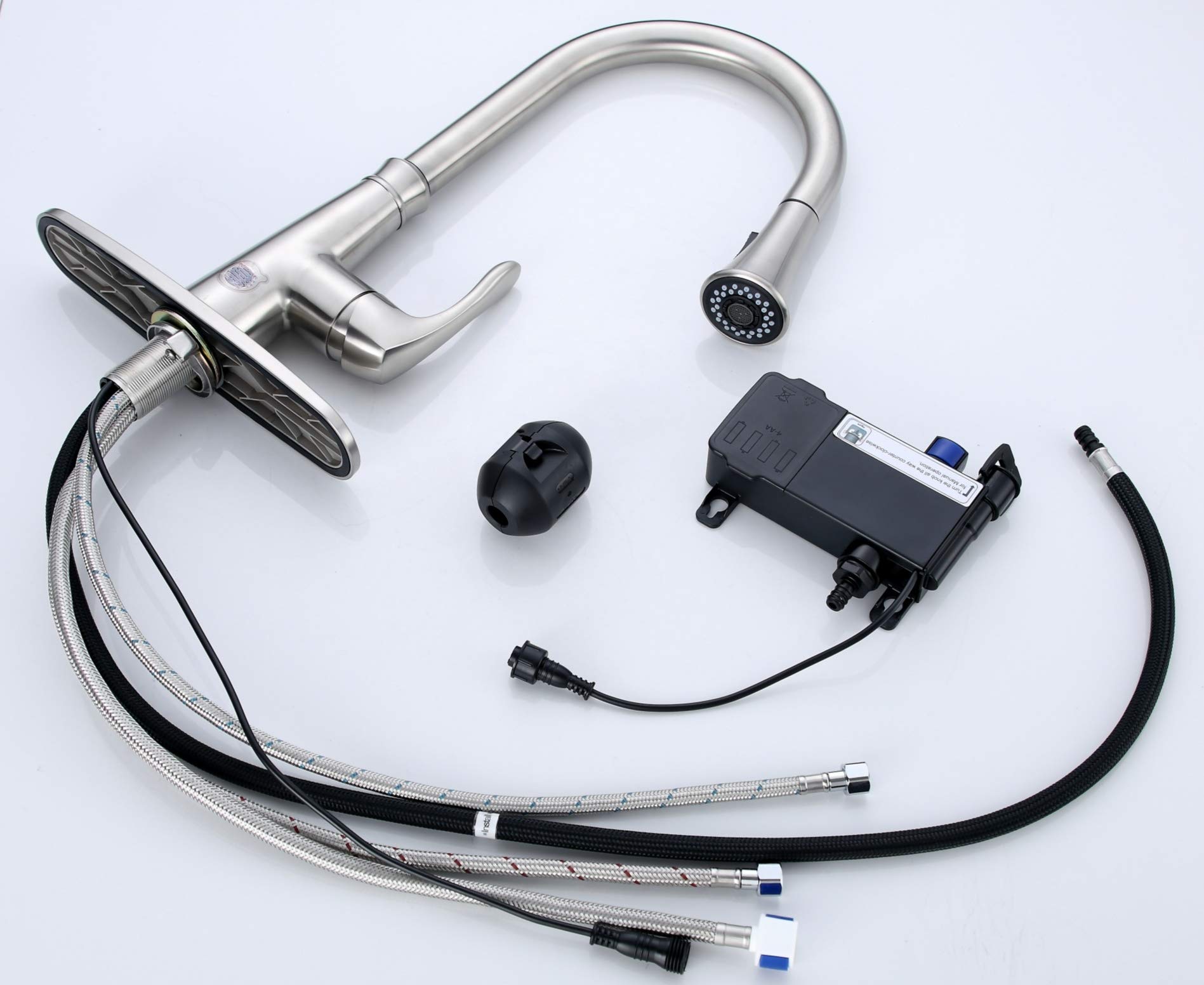 (incomplete ) Kitchen Faucet with Pull Down Spray Head, Two Sensors ...