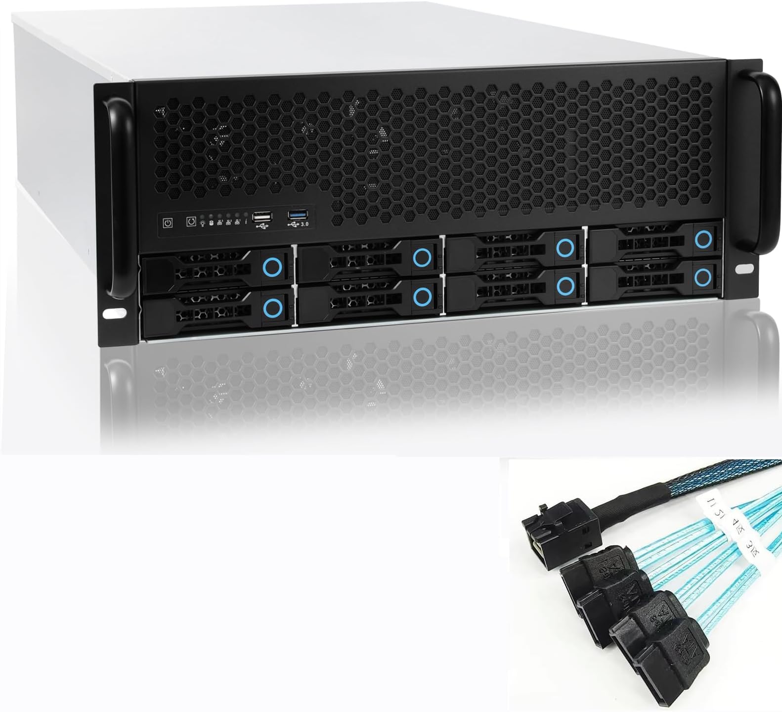 Amazon.com: RackChoice 4U Rackmount Server Chassis - 8-Bay 12Gbps Hot ...