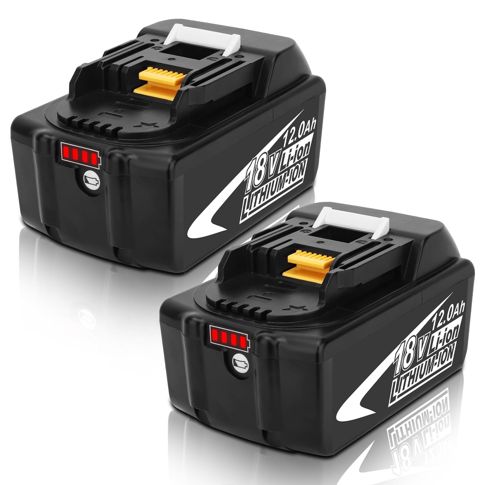 Amazon.com: 2Packs BL1812B 12.0Ah High Capacity Replacement Battery ...