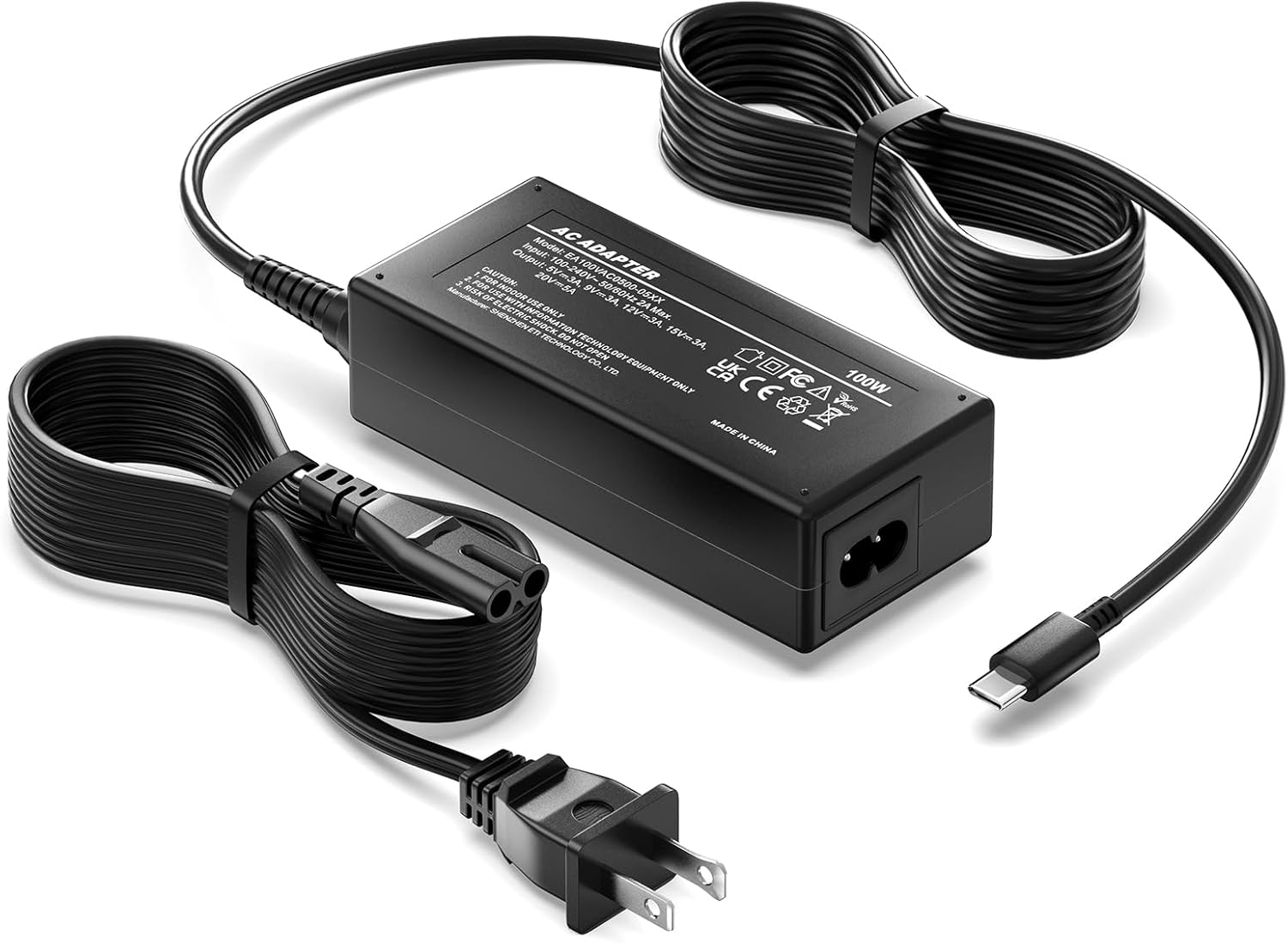 Zolt 100W USB C Universal Laptop Charger, Type C Chromebook Computer ...