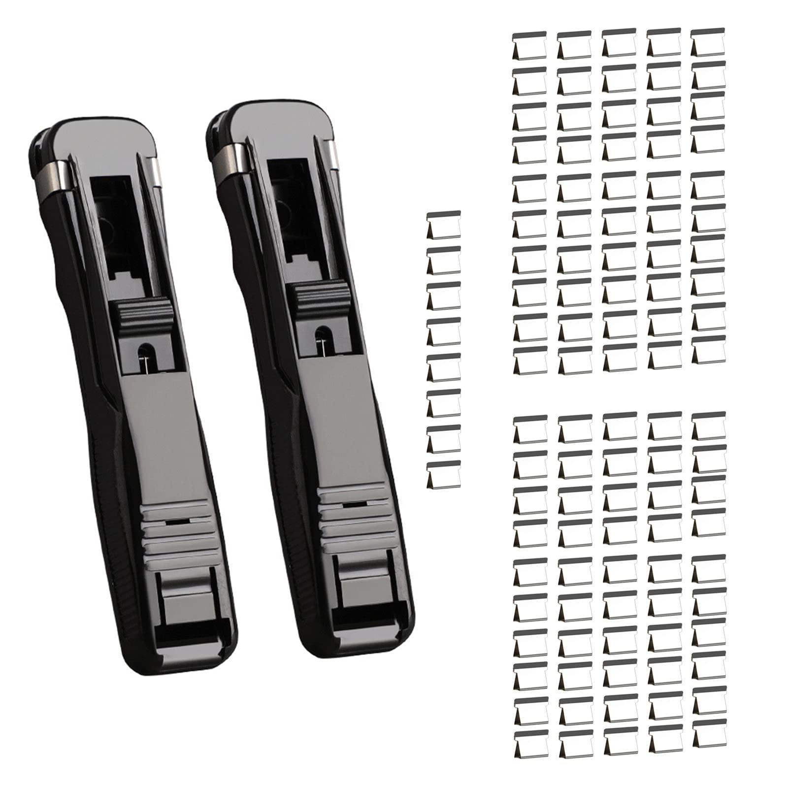 Amazon.com : Paper Clam Clip Dispenser 2 Pack, Portable Handheld Push ...