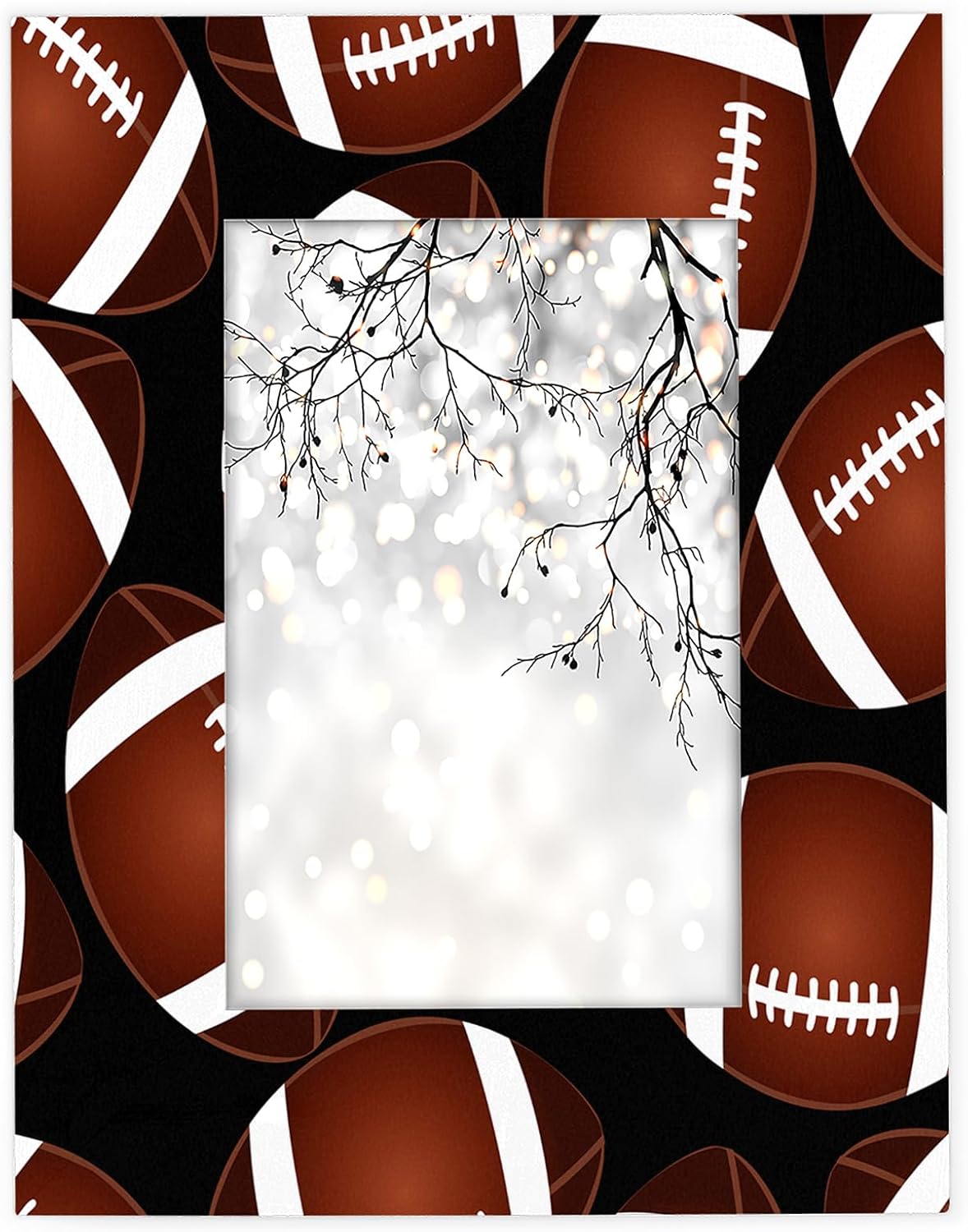 Amazon.com - Mardesigns Football 5x7 Picture Frame, Football Pattern ...