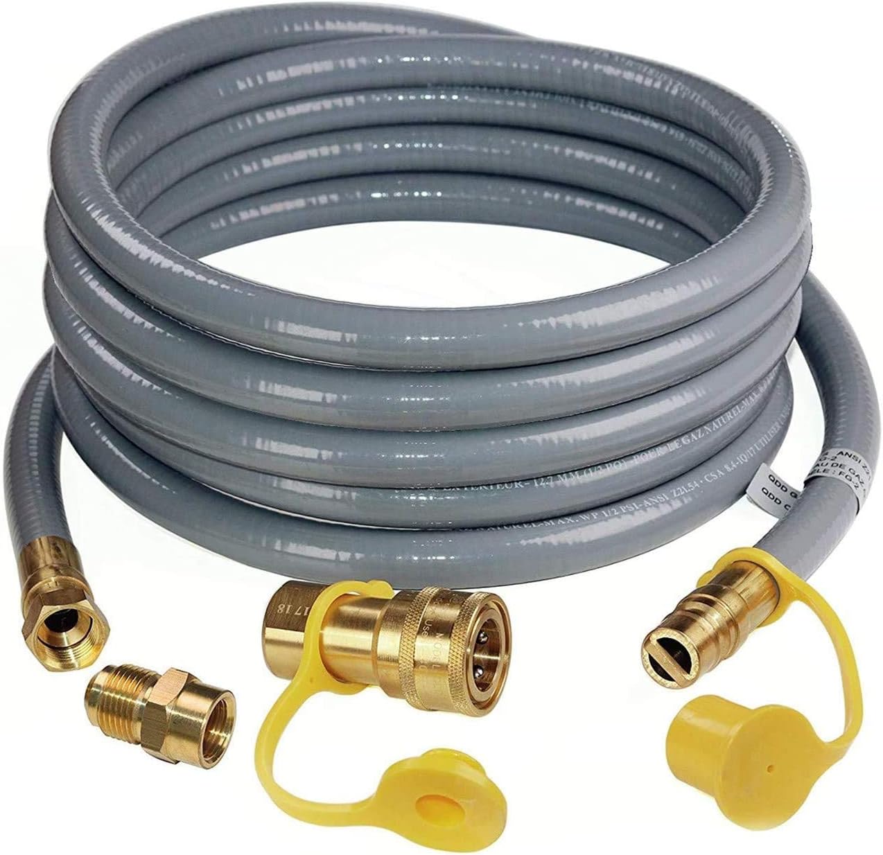 Amazon.com: DOZYANT 24 Feet 1/2 ID Natural Gas Hose, Propane Gas Grill ...