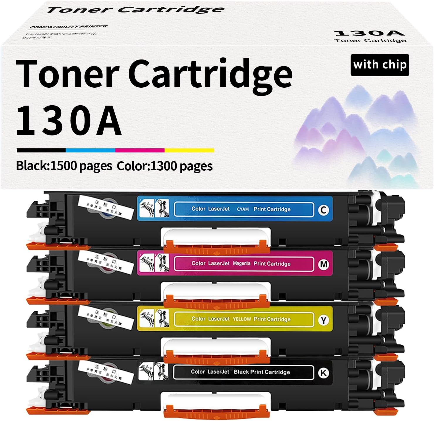 Amazon.com: Toner Cartridge Replacement CF350A CF351A CF352A CF353A ...
