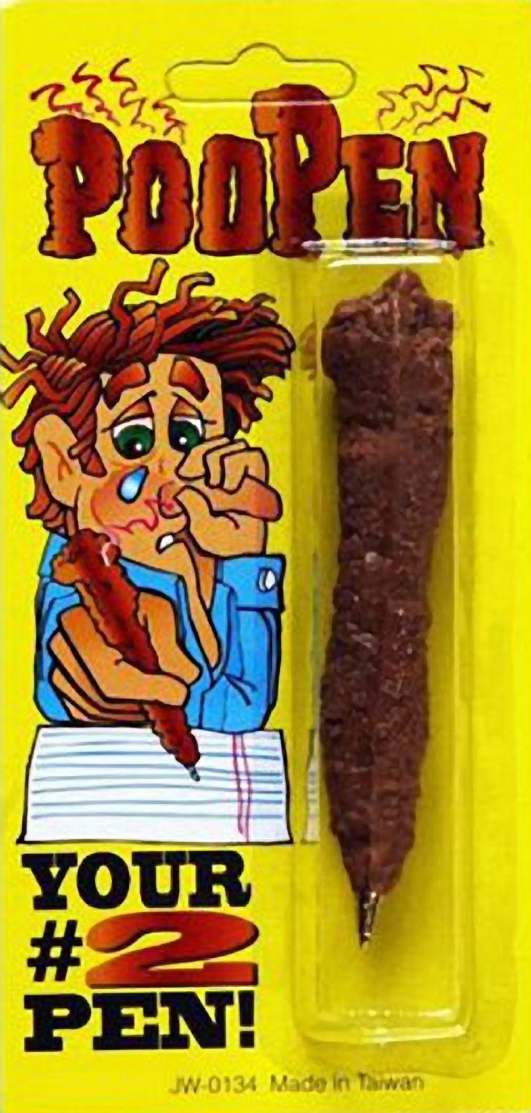 Funny Joke Poo Shape Pen Novelty Unusual Weird Prank Gag Fun : Amazon ...
