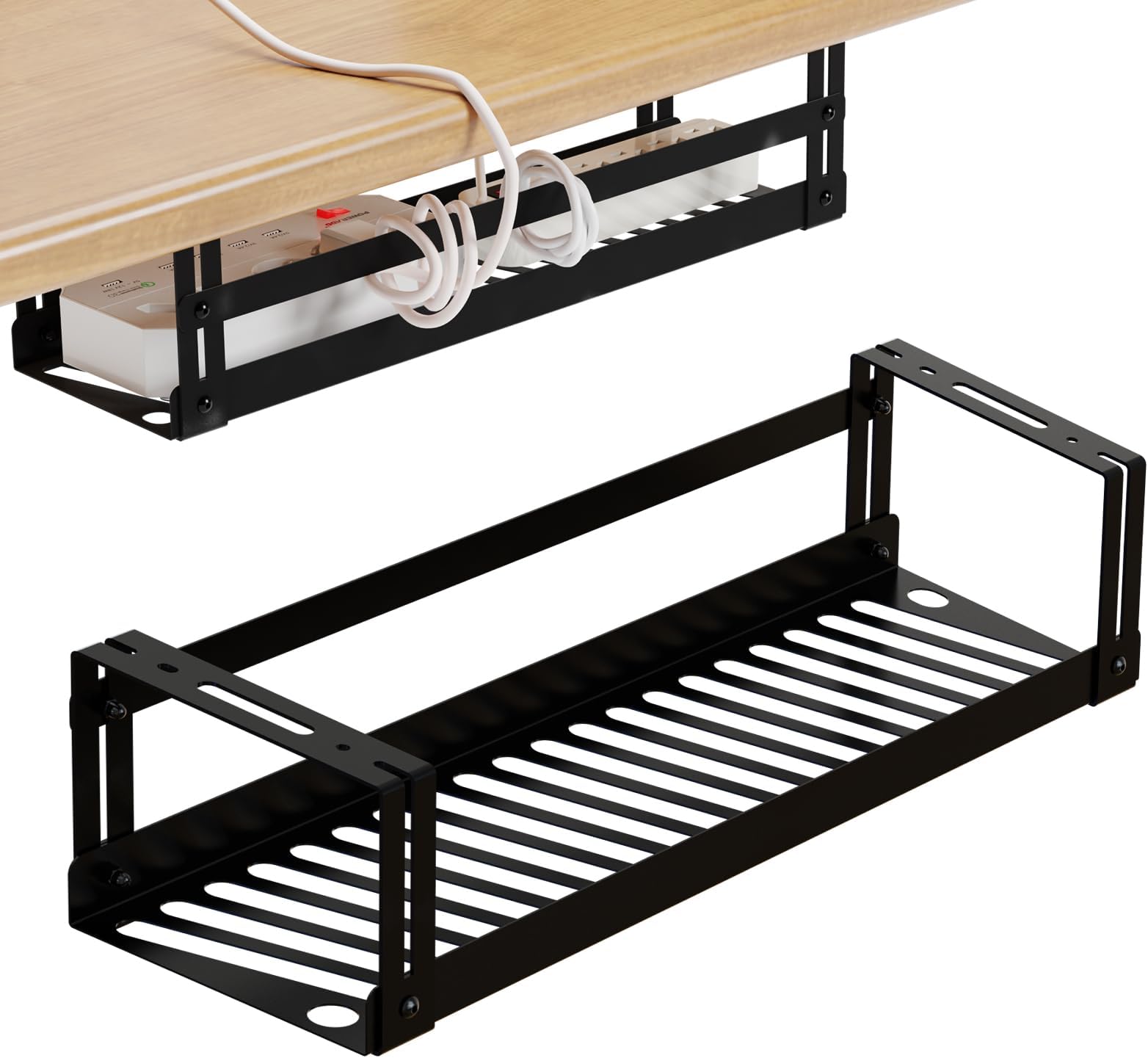 MINISOISO Kit de Gestion des Câbles, 1 Filet de câble, 5 Clips de Câble ...