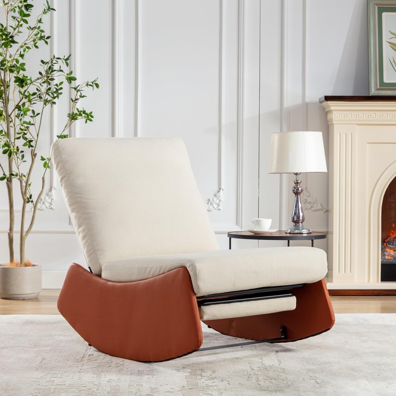Amazon.com: WHMAIYS Generously Sized Modern Rocking Recliner – Soft ...