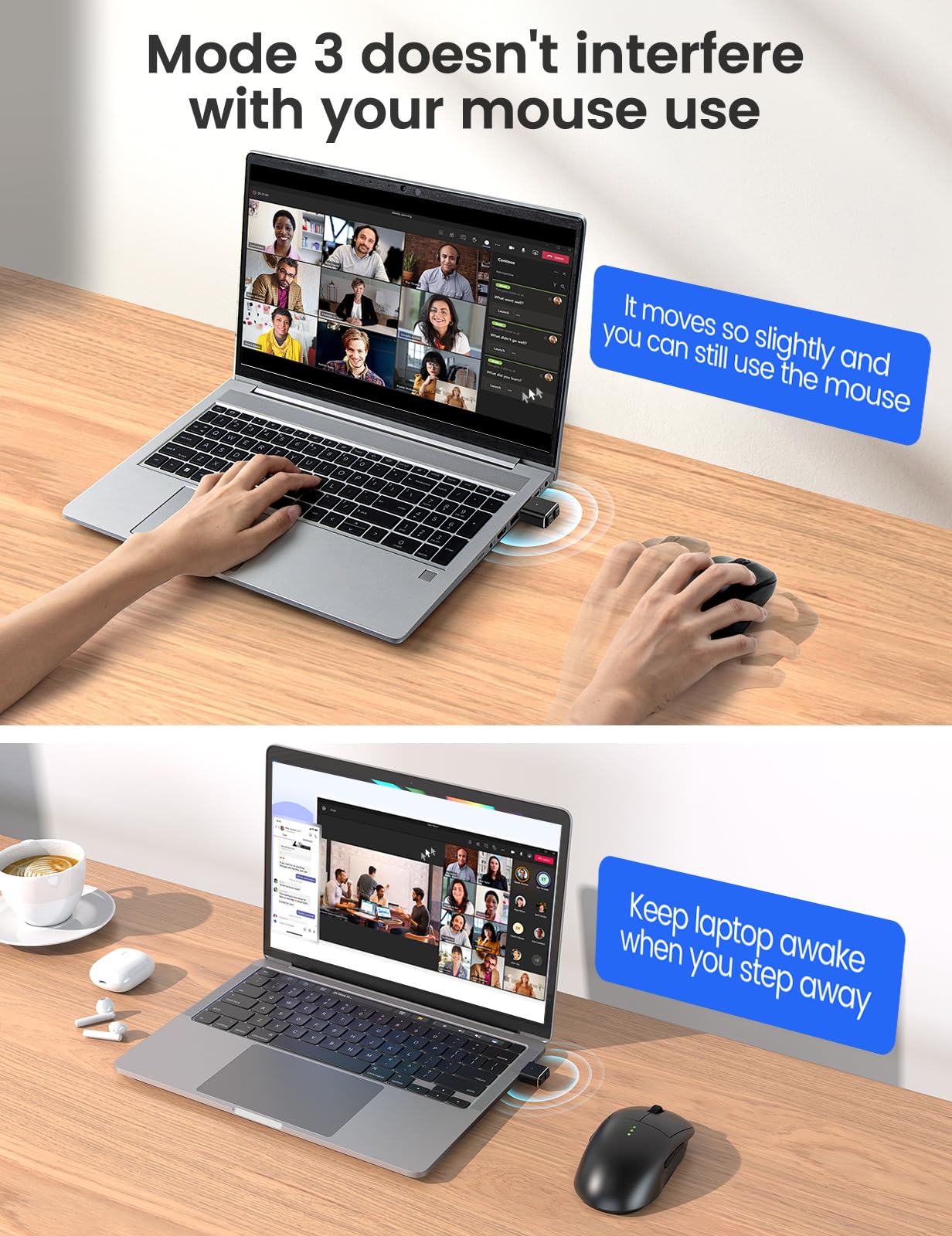 Snapklik.com : Meatanty 2Pcs Metal USB Mouse Jiggler, Mini Undetectable ...