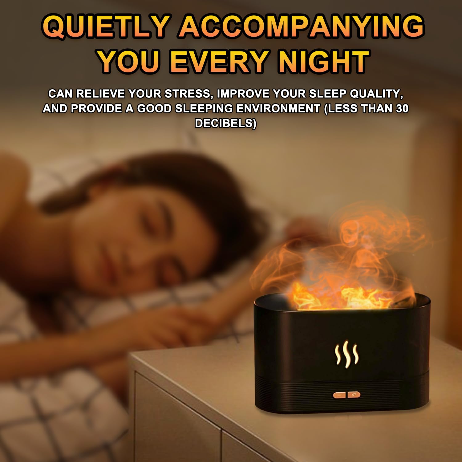 Flame Diffuser with 7 Colors Kathluce Humidifier with Essential Oil ...